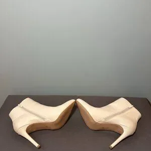BCBG | Shoes | Bcbg Ladies White Pointed Toe Bootie | Poshmark